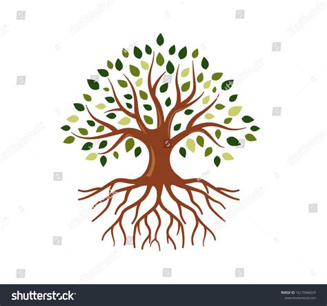 Root Tree Life Logo Design Vector Stock Vector Royalty Free 1617946024 Shutterstock