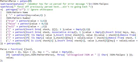 Fast Json Parsing Using Pattern Matching Jmp User Community