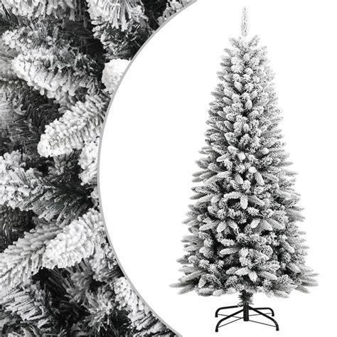 Sapin de No l artificiel avec neige floquée 150 cm PVC et PE Leroy Merlin
