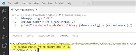 Convert Binary To Decimal In Python