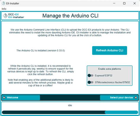 Using Ex Installer Detailed Instructions — Dcc Ex Model Railroading
