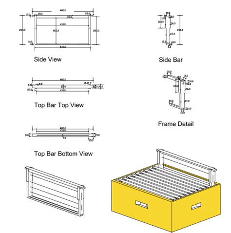 Wooden Components Of A Modern Bee Hive Bee Health 55 Off