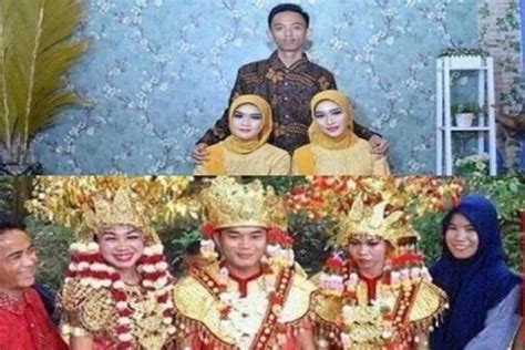 Woow Heboh Pria Ini Nikahi 2 Wanita Sekaligus