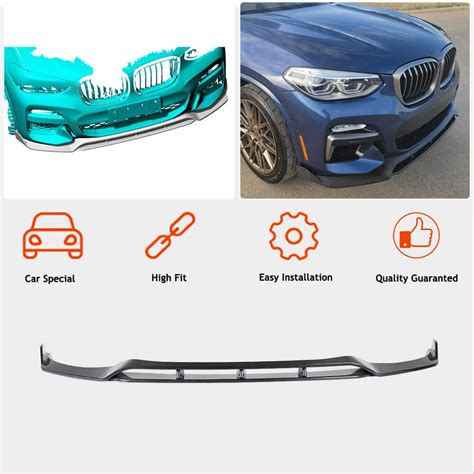 Bmw X3 G01 M40i Carbon Fiber Front Bumper Lip Spoiler Exterior Mods