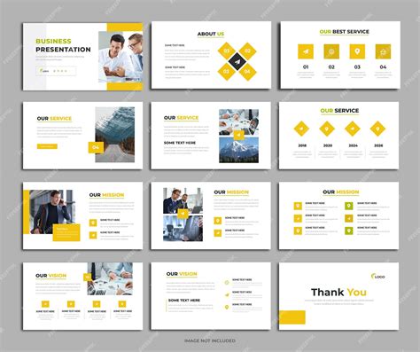 Premium Vector Vector Business Presentation Templates
