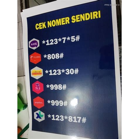 Jual Cetak Poster A3 Infomasi Cek Nomor All Provider Shopee Indonesia