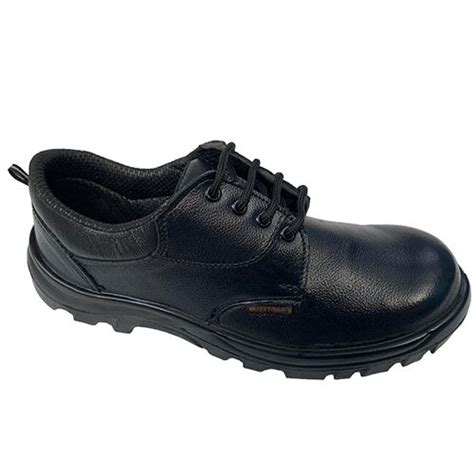 Mens Black Leather Pu Safety Shoes Outsole Material Eva At Best
