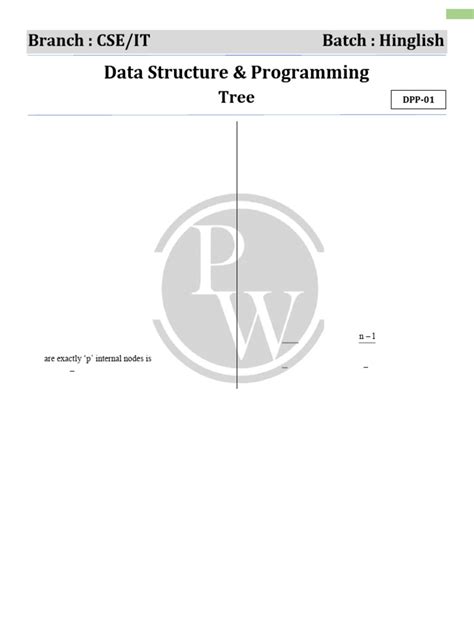 tree dpp 01 pdf algorithms and data structures