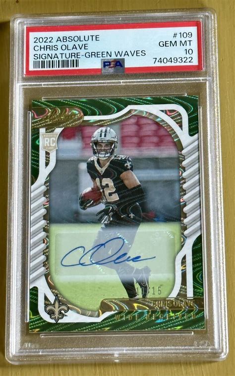 Panini Absolute Rookies Green Chris Olave RC For Sale Online EBay