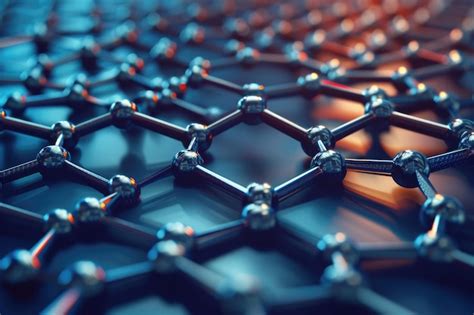Premium Ai Image Closeup View Of Metal Structure Graphene One Atom