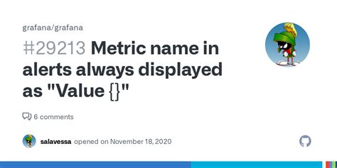 Metric Name In Alerts Always Displayed As Value · Issue 29213