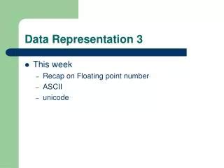 PPT Chapter 3 Data Representation PowerPoint Presentation Free