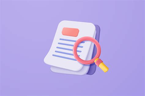 3d 미디어 파일 관리 개념입니다 데이터베이스에서 이미지 및 비디오 파일을 검색합니다 문서 관리 소프트 문서 흐름 앱 복합 문서 개념 3d 돋보기 아이콘 벡터 렌더링 그림