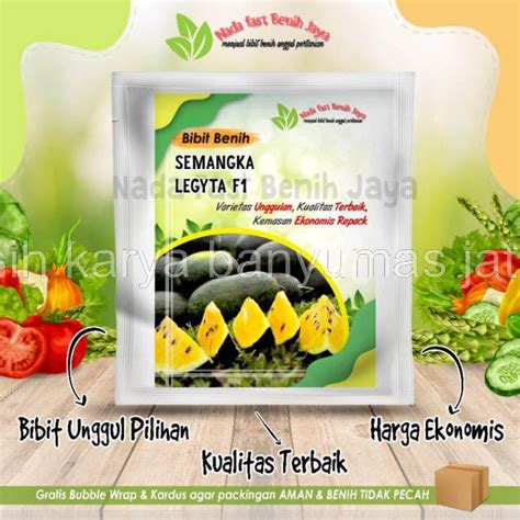 Jual Benih Karya Banyumas 10 Biji Benih Buah Semangka Kuning Legyta