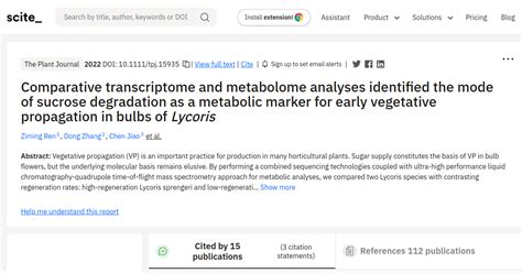 Comparative Transcriptome And Metabolome Analyses Identified The Mode