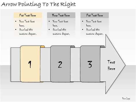 Business Ppt Diagram Arrow Pointing To The Right Powerpoint Template PowerPoint