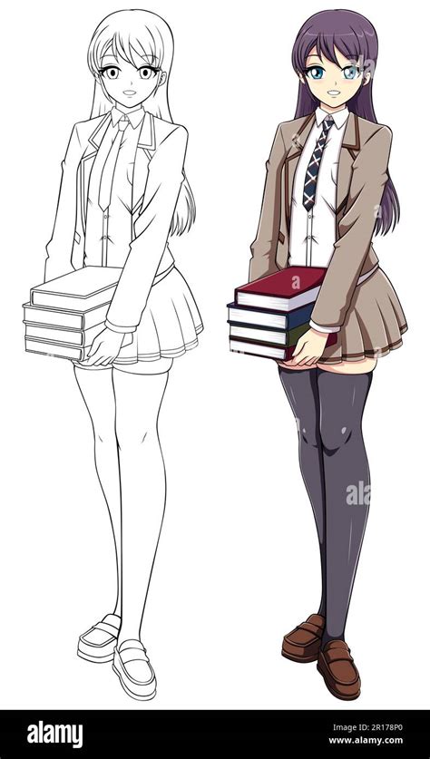 Anime Girl With A Book