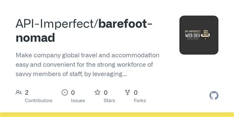 GitHub API Imperfect Barefoot Nomad Make Company Global Travel And Accommodation Easy And