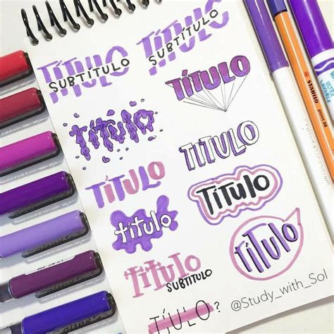100 Ideas para tener apuntes más bonitos Six Art Ideias de