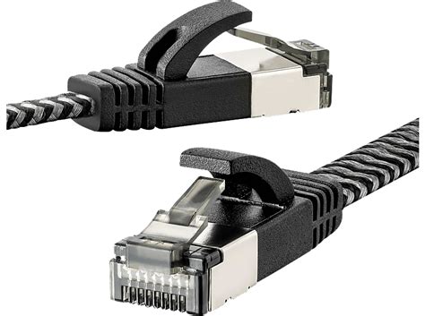 Sebson Lan Kabel 1m Cat7 Flach 10 Gbit S Rj45 Stecker Netzwerkkabel