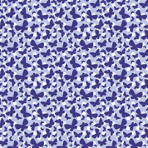 Premium Vector Blue Butterfly Seamless Repeat Pattern