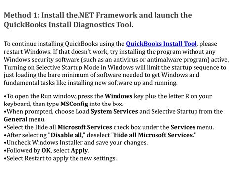 Ppt Fix Quickbooks Error Code 1935 When Installing Net Framework