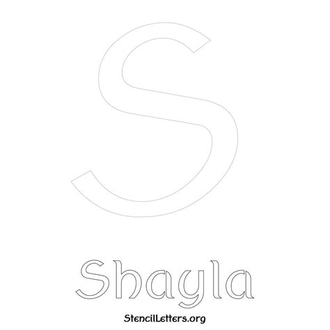 Free Printable Name Initial Stencils Stencil Letters Org