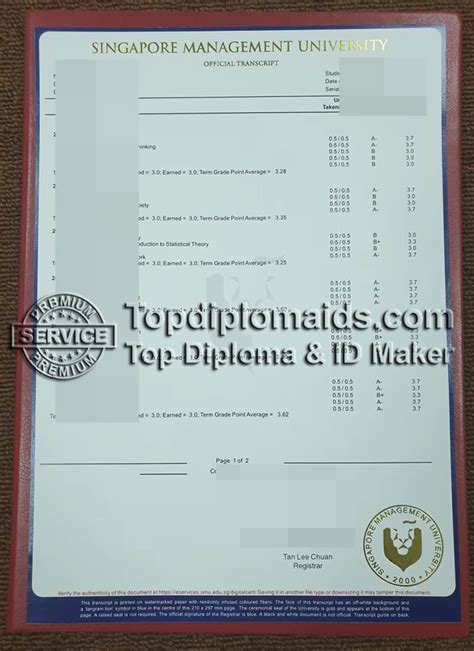 How Can I Buy A Singapore Management University Transcript