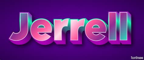 Jerrell Text Effect And Logo Design Name