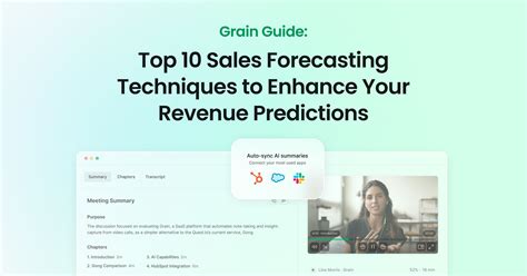 Top 10 Sales Forecasting Techniques To Enhance Your Revenue Predictions Grain Blog
