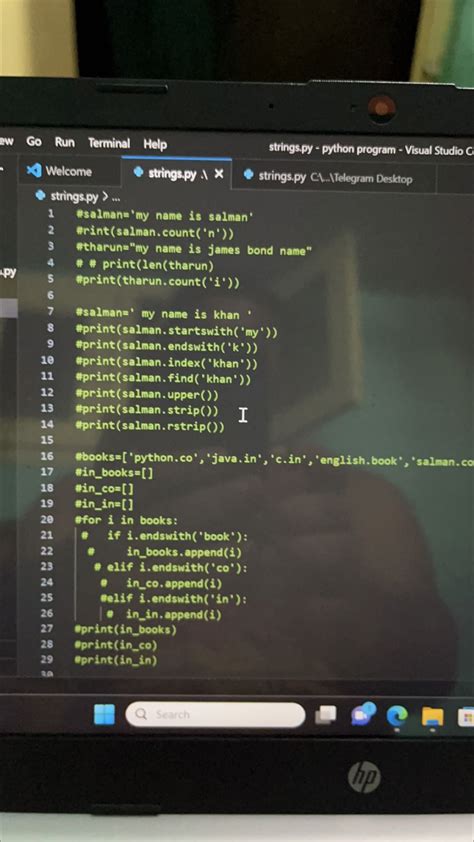 Pattan Salman On Linkedin String Practises Done Kiran Sagar Pythonlife