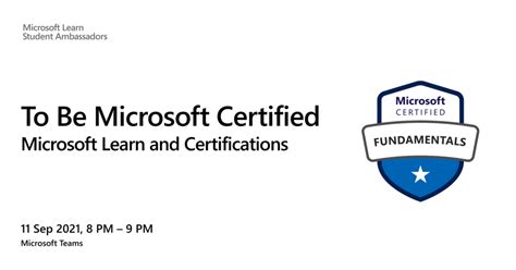 To Be Microsoft Certified Eventpop