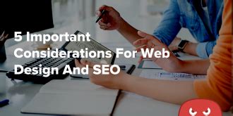 Important Considerations For Web Design And SEO The HOTH