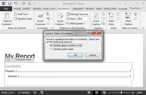 Create Tables Of Contents MATLAB Simulink