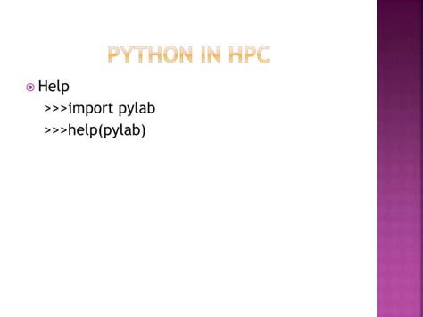 Role Of Python In Hpc Pptx