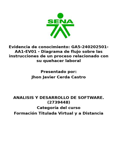 Diagrama de Flujo Sobre Las Instrucciones de Un Proceso Relacionado Con Su Quehacer Laboral | PDF