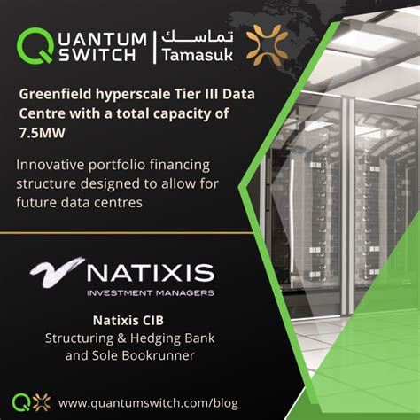 Quantum Switch Tamasuk Qst Has Secured Project Financing For Our New 7 5mw Data Centre In King