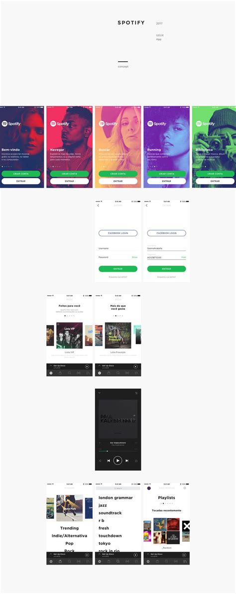 Spotify App Concept On Behance Spotify Design Spotify App Web