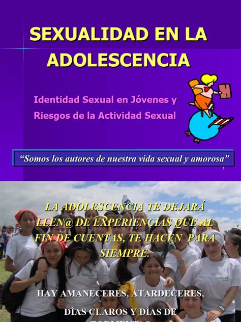 Clase Sexualidad En La Adolescencia Pdf Infección Transmitida