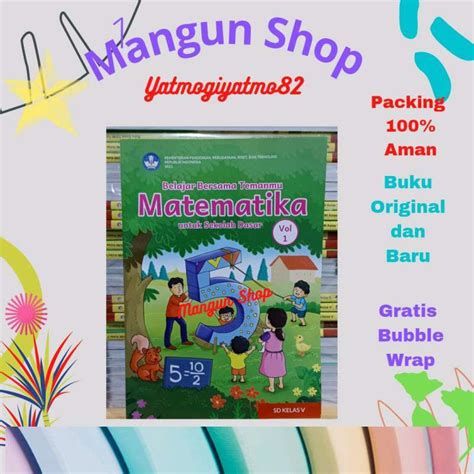 Jual Buku Matematika Kelas 5 Sd Vol 1 Kurikulum Merdeka Diknas Di