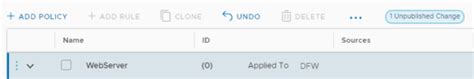 How To Add Distributed Firewall Dfw Rules In Vmware Nsx T Datacenter