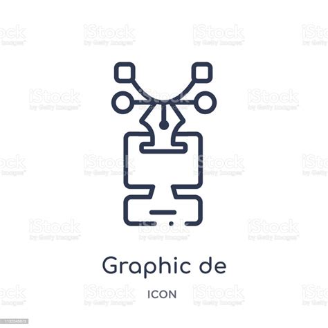 창의적인 프로세스 개요 컬렉션의 선형 그래픽 De 아이콘입니다 얇은 라인 그래픽 De 벡터 흰색 배경에 고립입니다 그래픽 드 트 렌 디 일러스트레이션 0명에 대한 스톡 벡터