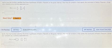 Solved Verify That The Function Satisfies The Three Chegg