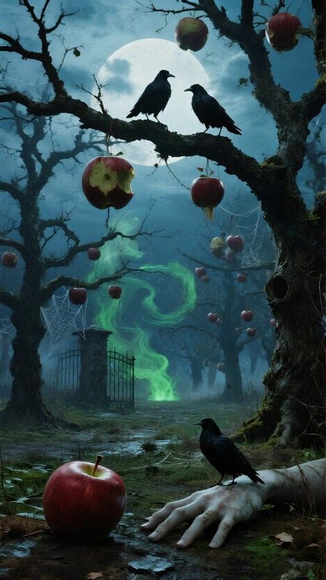 Free Haunted Apple Orchard Image Download At Stockcake