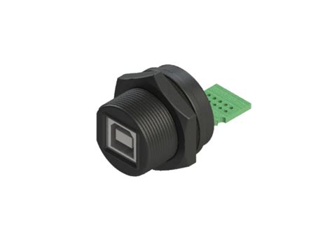 Waterproof Ip66 To 68 Usb 20 B Type Female Panel Mounting Connector