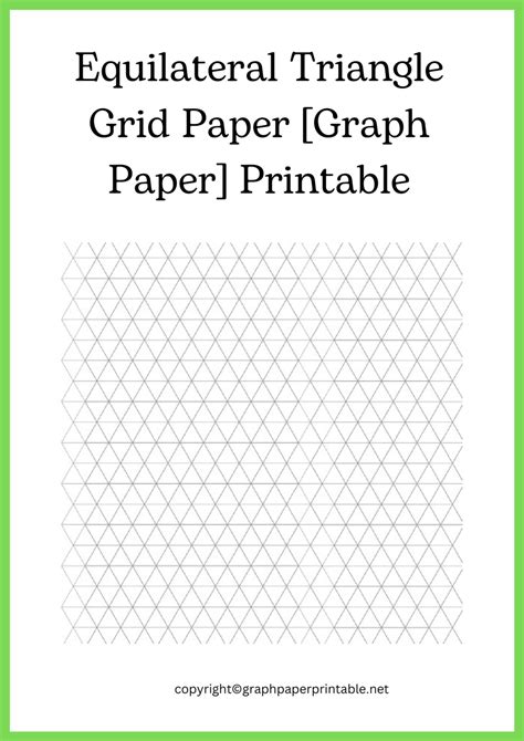 triangle grid paper printable templates in pdf