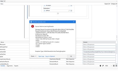 Machine Learning Extractor Request CorrelationId StudioX UiPath