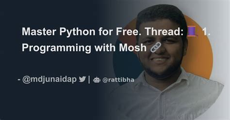 Master Python For Free Thread 🧵 Thread From Mohammed Junaid