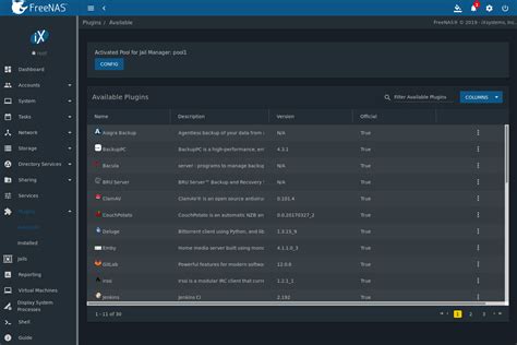 13 Plugins FreeNAS11 2 U6 User Guide Table Of Contents