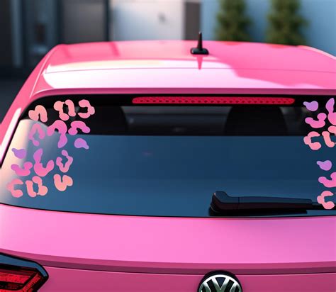 Leopard Holographic Car Decal Cheetah Print Decal Holographic Leopard